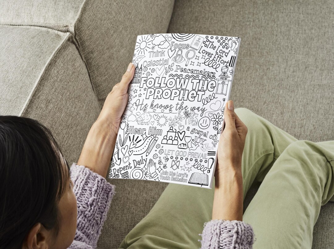 Follow the Prophet Coloring Page | LDS Kids Activity (instant Download ...