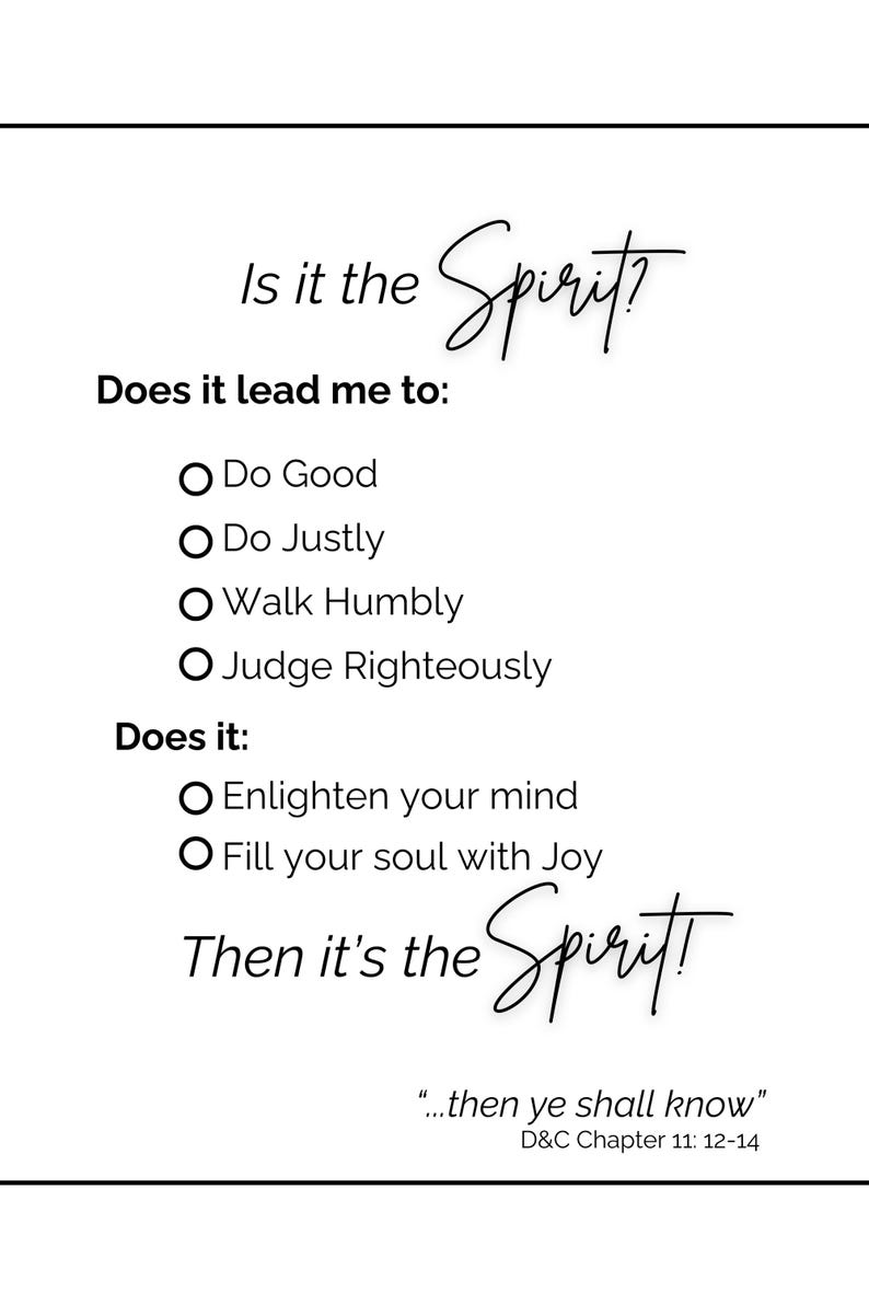 Is It the Spirit Printable, Black and White in 4 Sizes, Available for ...