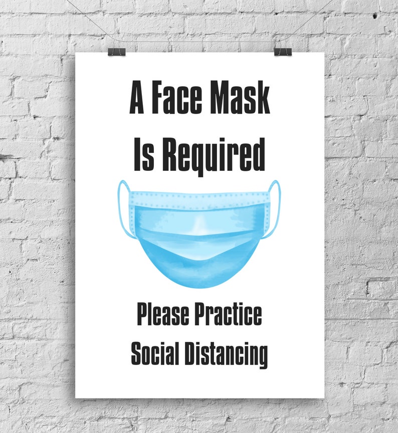 Face mask required sign pdf - offerstart
