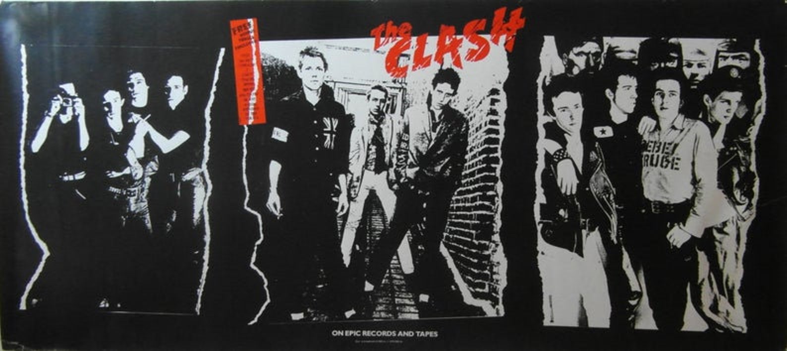 Original 1979 the Clash U.S. Epic Records Promotional Poster for Their ...