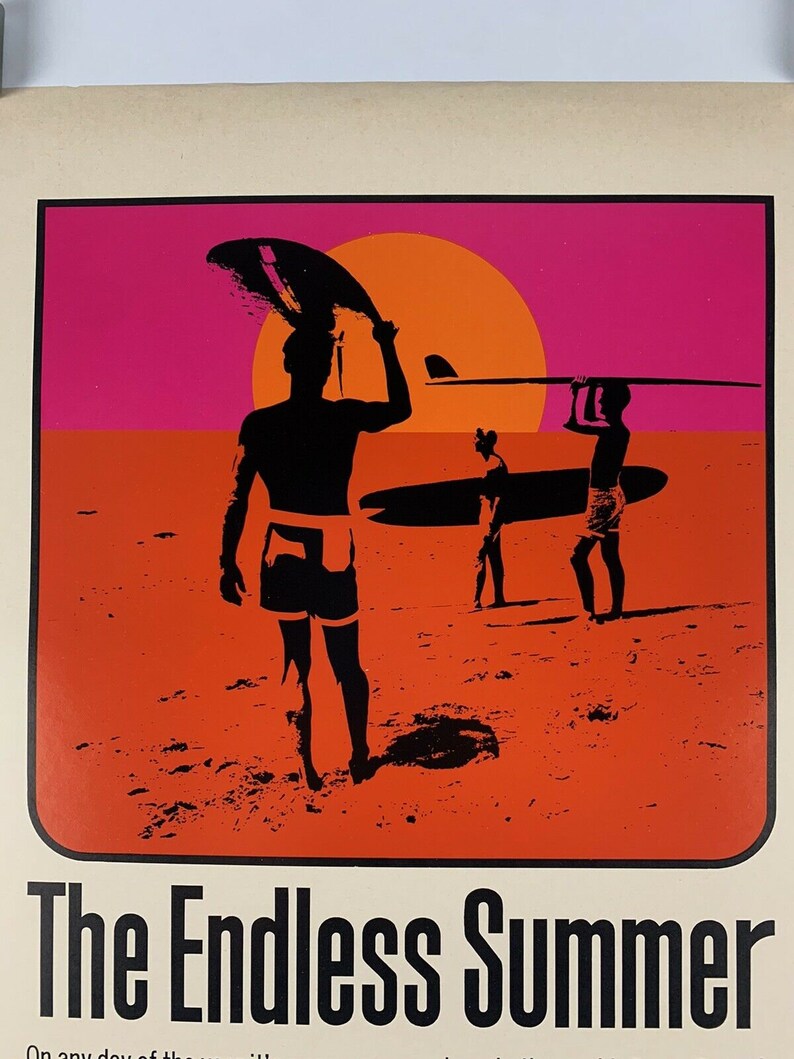Original 1965 the Endless Summer 17'' X 11'' Surfing Poster - Etsy