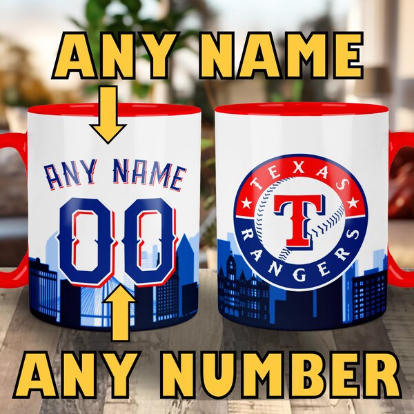 Texas Rangers Custom Jersey - Etsy