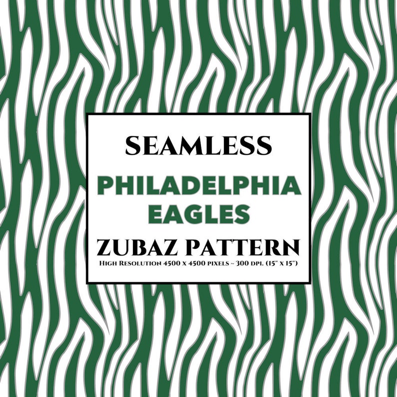 Philadelphia Eagles Zubaz Zebra Pattern SEAMLESS High Resolution ...