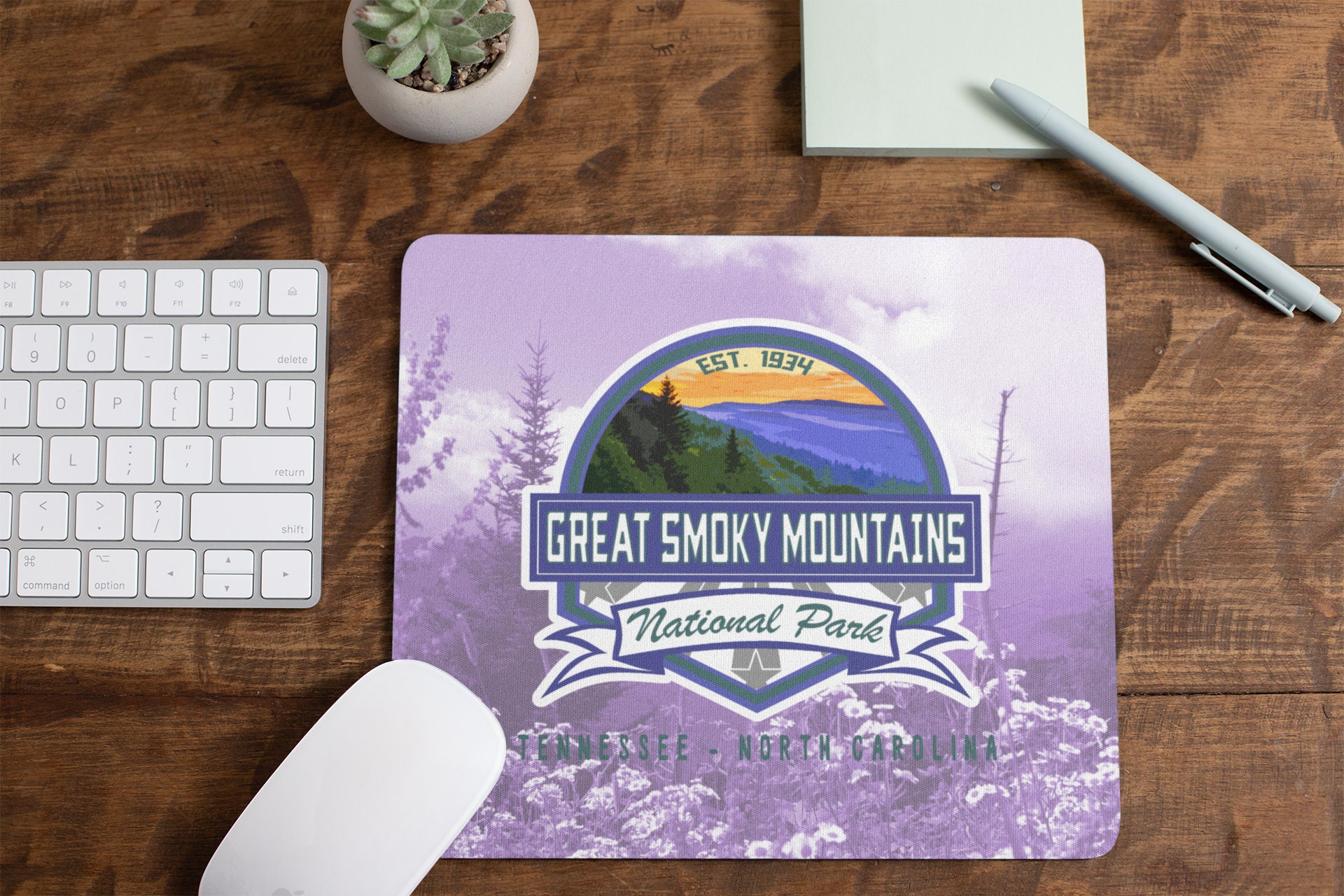 Great Smoky Mountains National Park Mousepad | Gifts for Outdoors ...