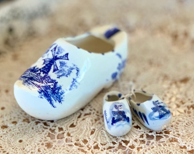 3 Delft Clogs - Blue and White Delft Clogs - Dutch Clogs - Holland ...