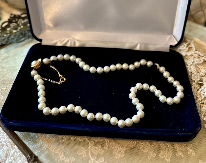 LB Mallorca Pearl Necklace - Made in Spain - Boxed Pearls - Ivory Pearl ...