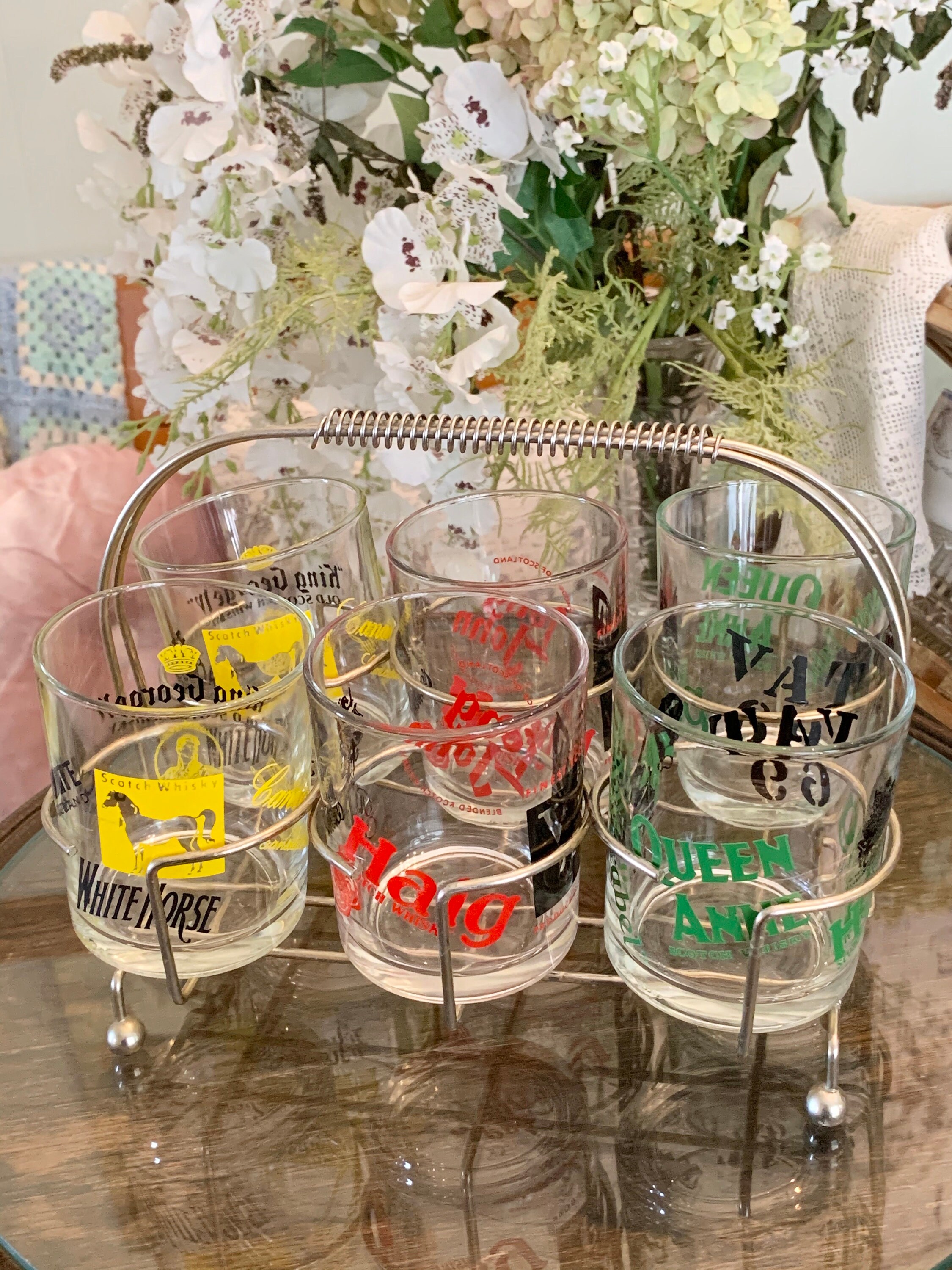 Set of 6 Spirit Glasses Spirit Logo Vintage Collectable - Etsy