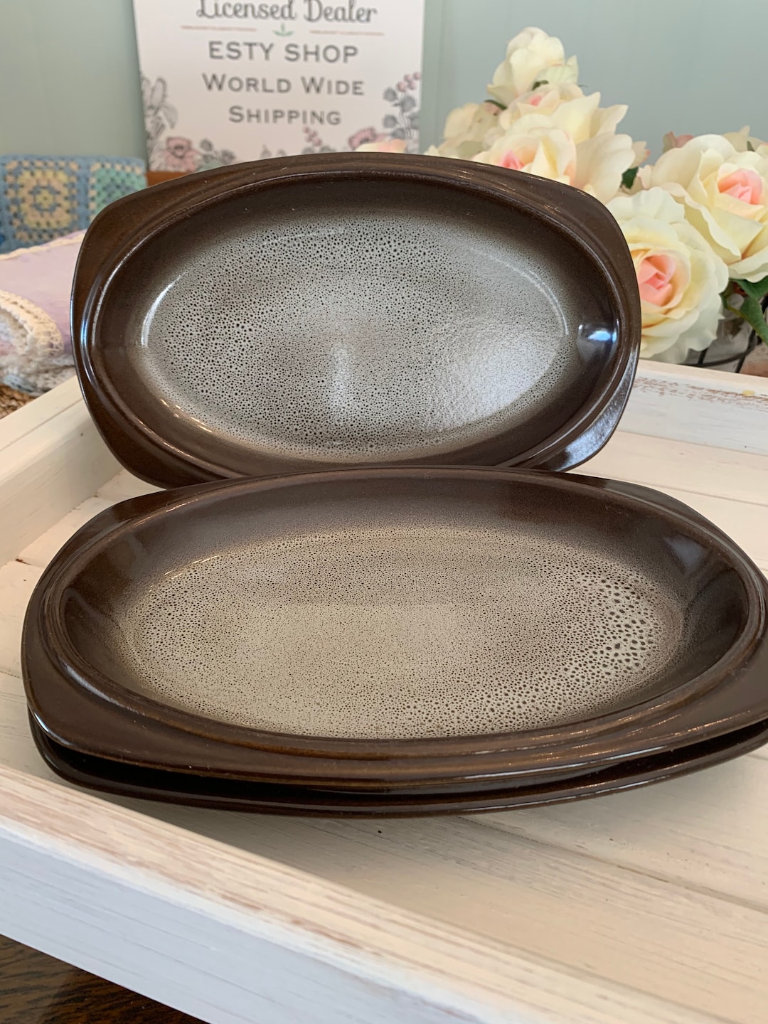 3 X Temuka Cobblestone Entree Plates Made in New Zealand - Etsy