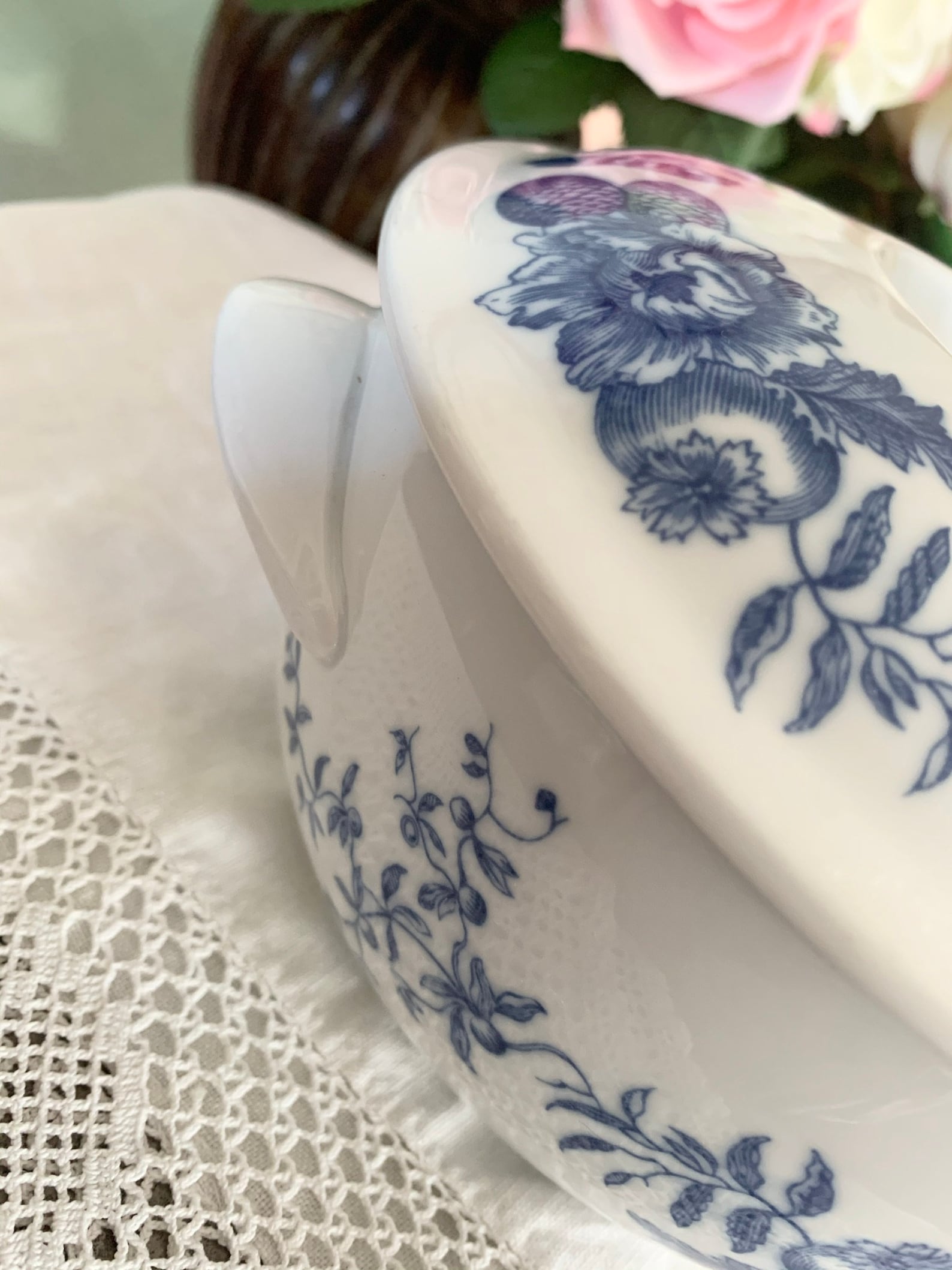 Royal Worcester Fine Porcelain Rhapsody Round Casserole Oven | Etsy