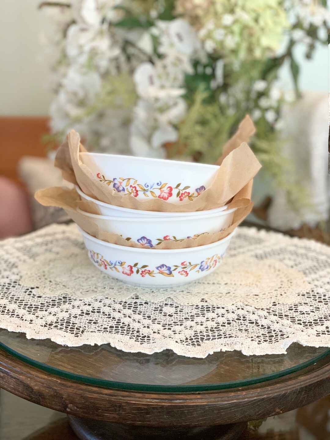 Arcopal France Vintage Collectable Bowls X 4 Retro - Etsy