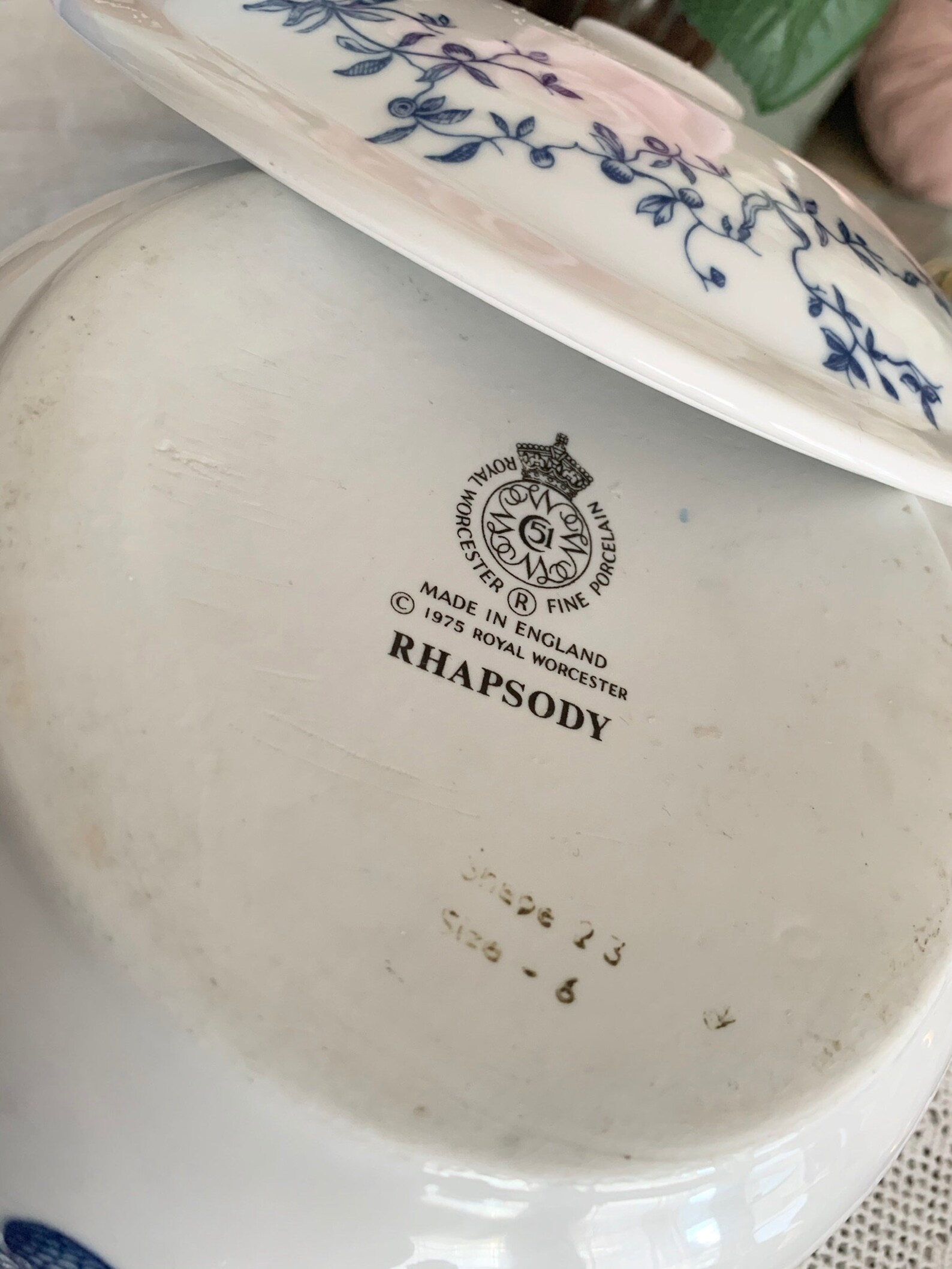 Royal Worcester Fine Porcelain Rhapsody Round Casserole Oven - Etsy