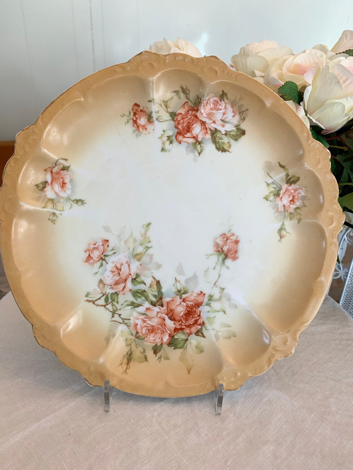 Stunning Victorian Plate Roses Collectable Antique Very - Etsy