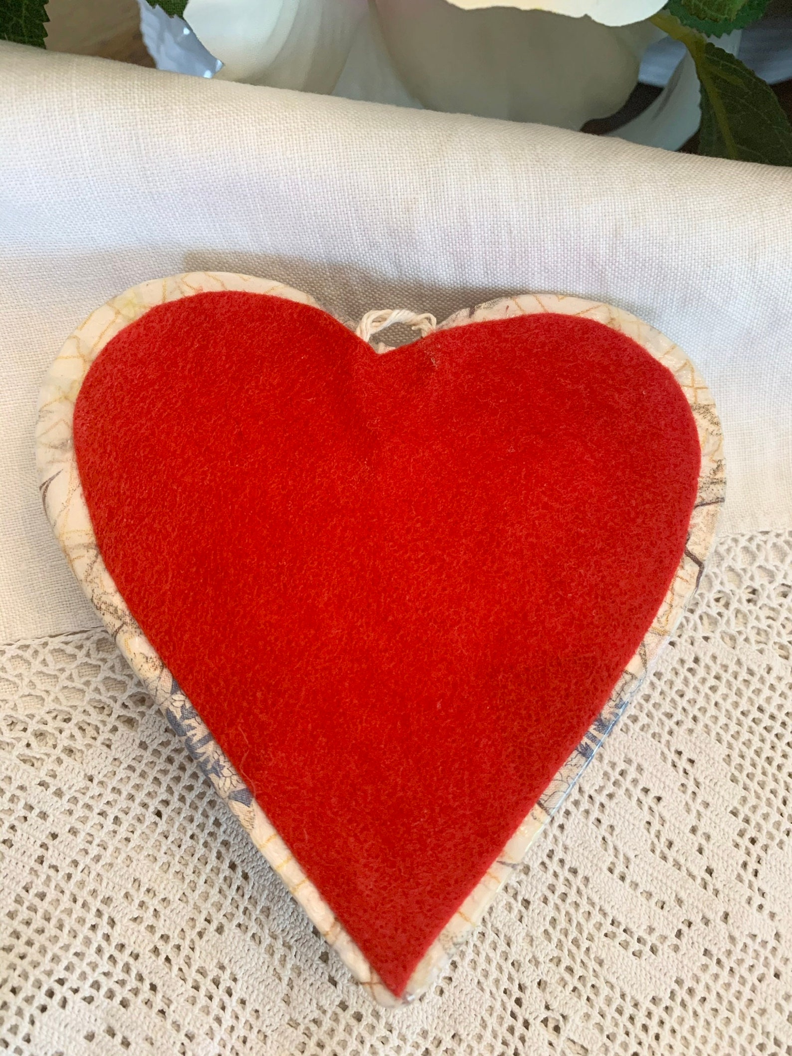 Decoupage Wall Heart Vintage Style Collectable Hand Made - Etsy