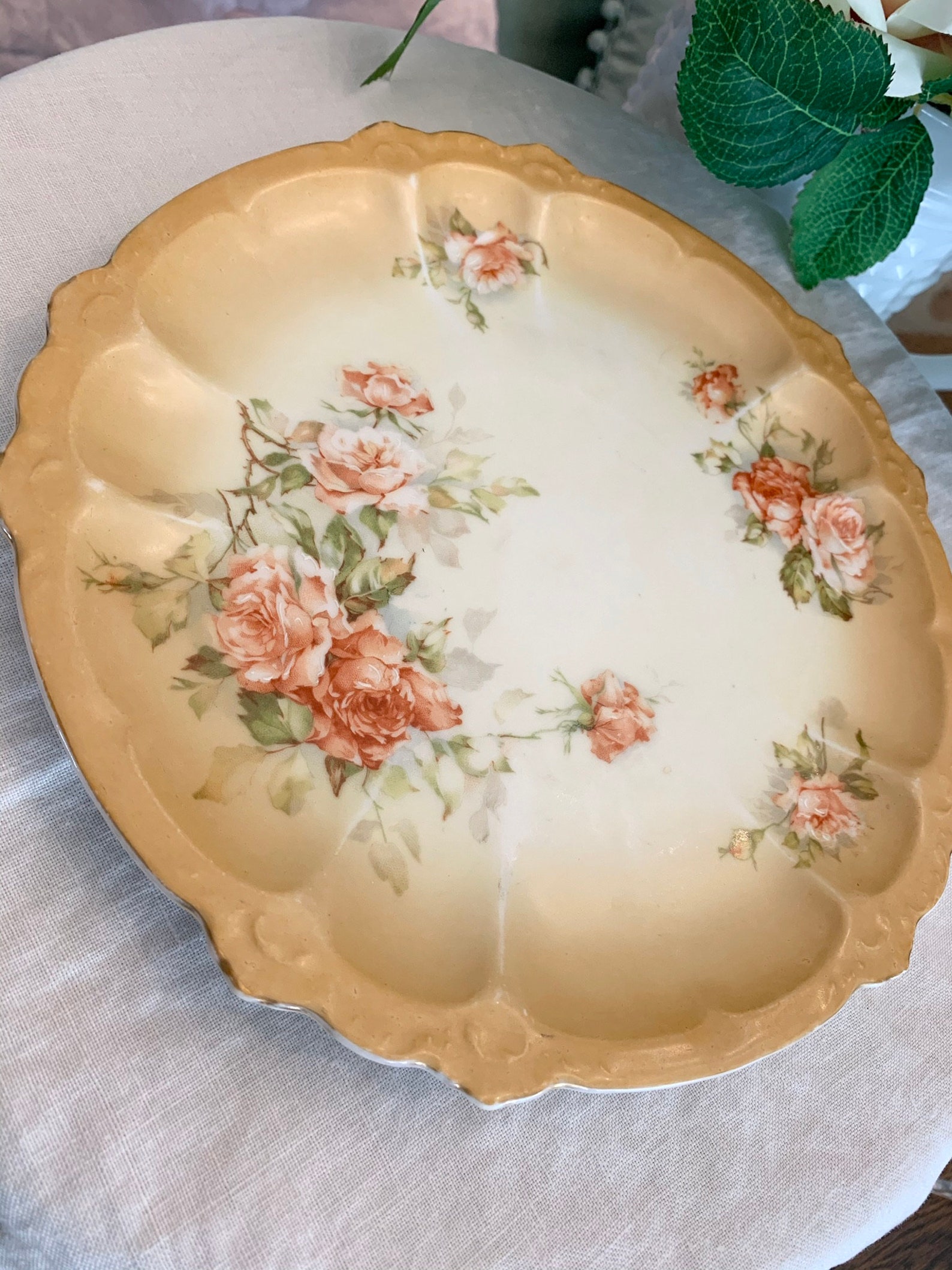 Stunning Victorian Plate Roses Collectable Antique Very - Etsy 日本