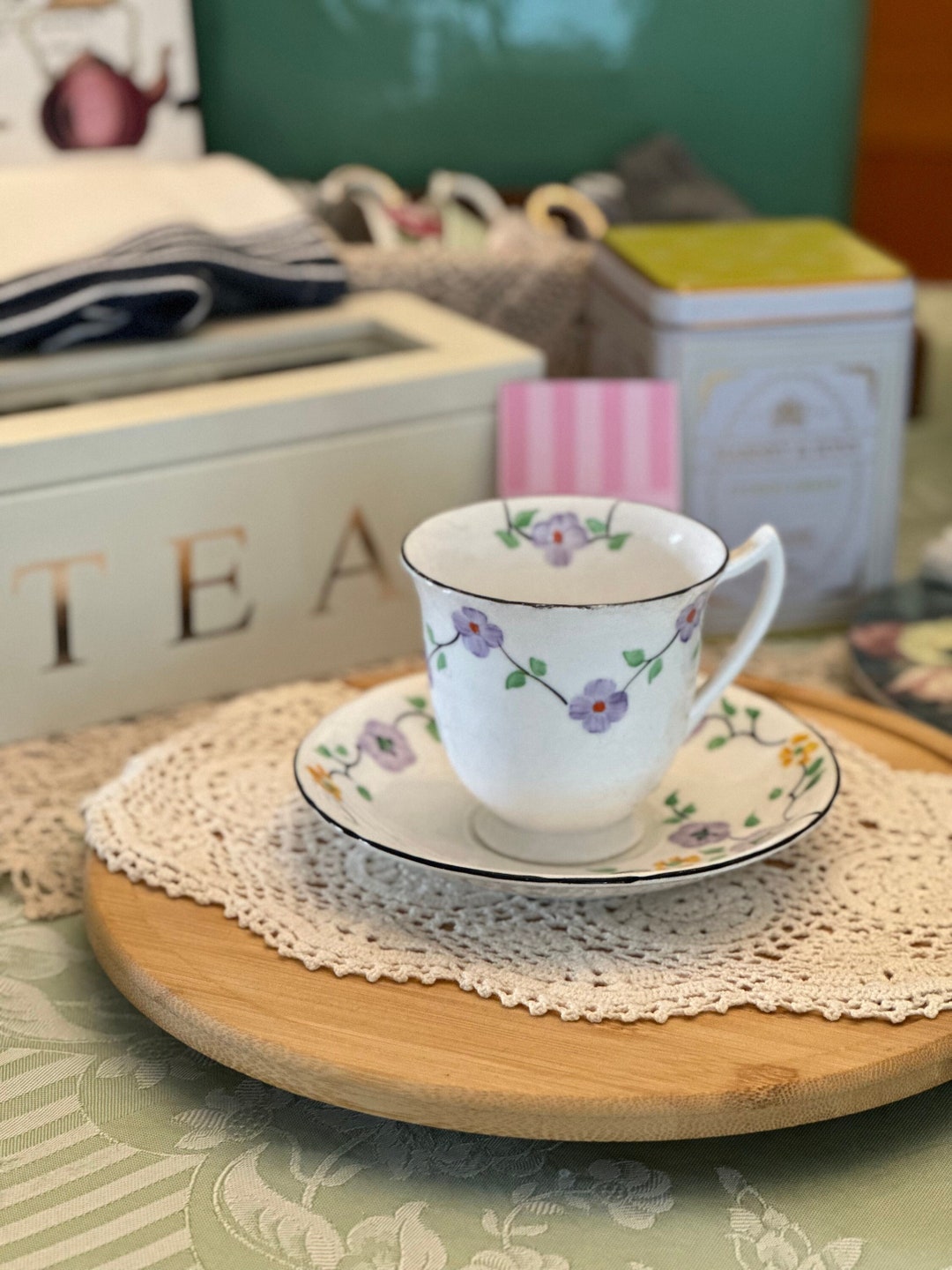 Melba Bone China Duo Cup & Saucer Vintage Fine China Hayleys ...