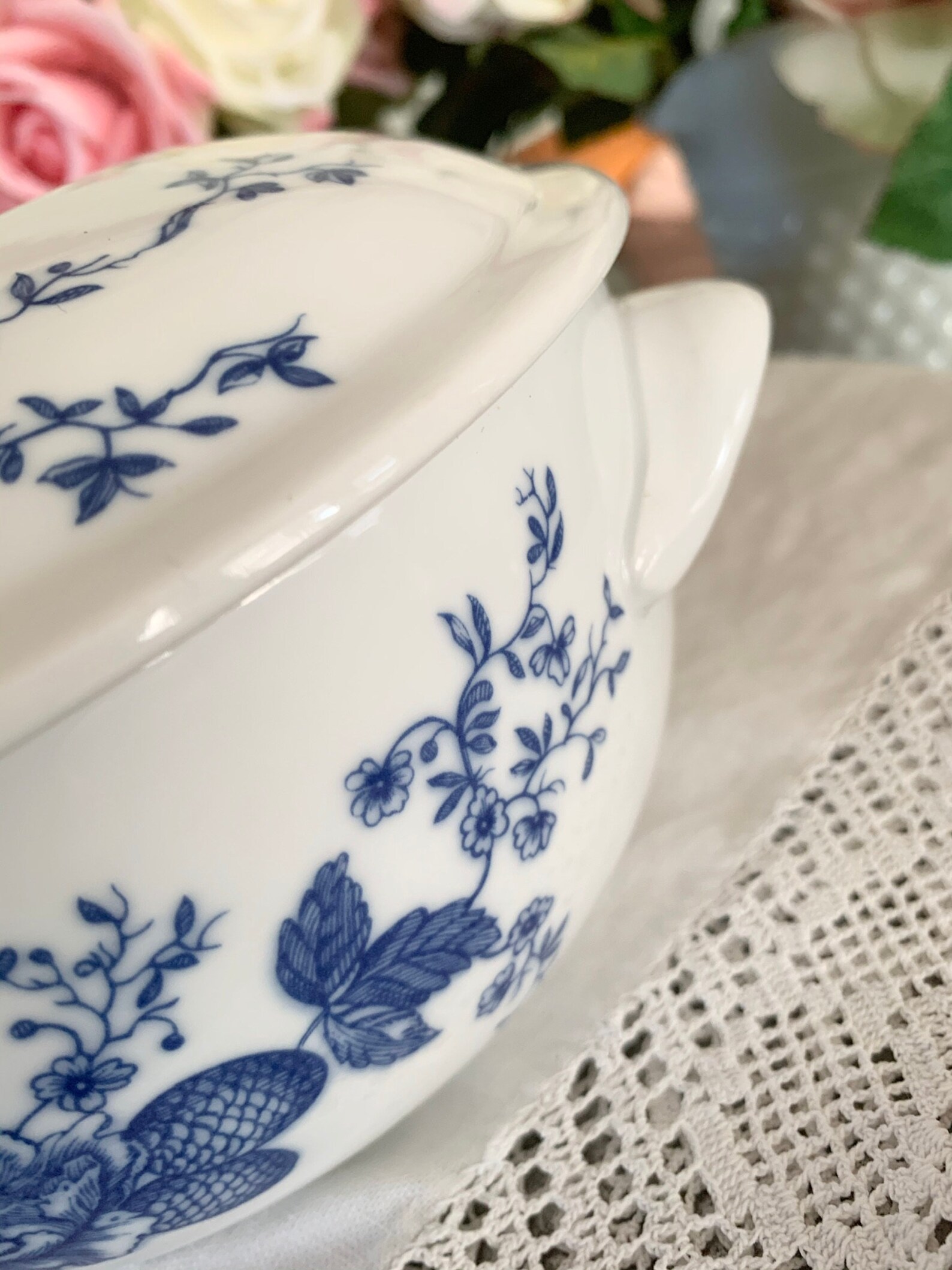 Royal Worcester Fine Porcelain Rhapsody Round Casserole Oven | Etsy