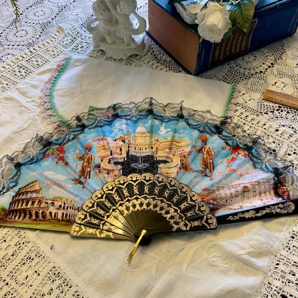 Vintage Hand Fan - Etsy