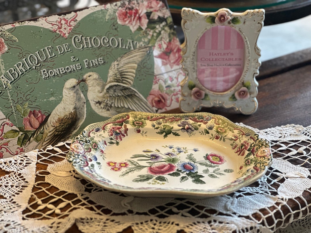 Antique Spode Oblong Porcelaine Plate Dish Stunning Vintage Antique ...