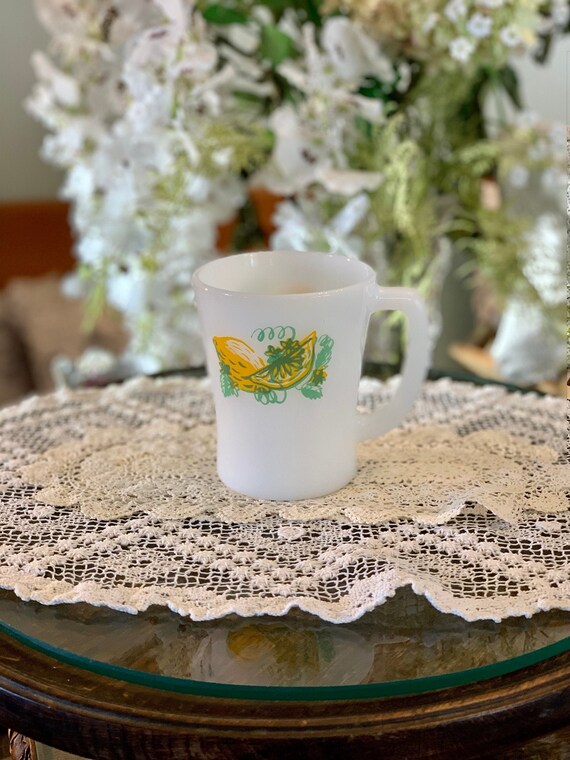 Agee Pyrex Mug Lemons Vintage Collectable Pyrex made in | Etsy