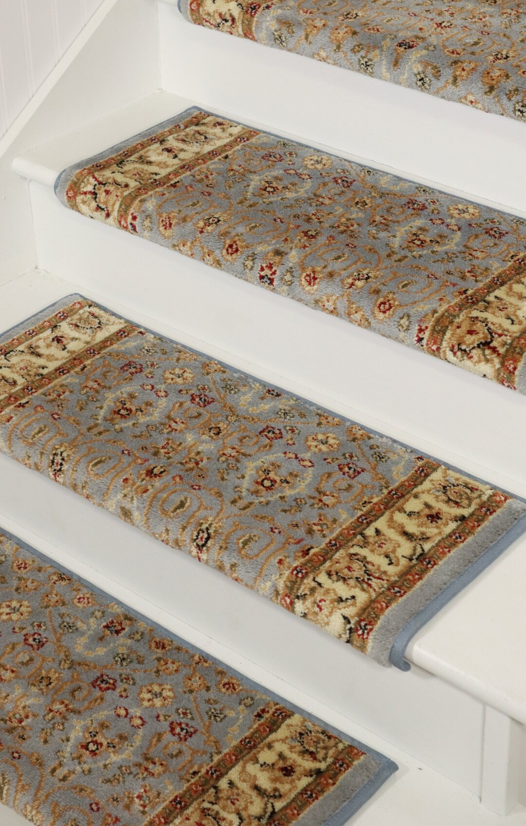 Stair Runner for Non Slip Stairs Lyndhurst Light Blue - Etsy Canada