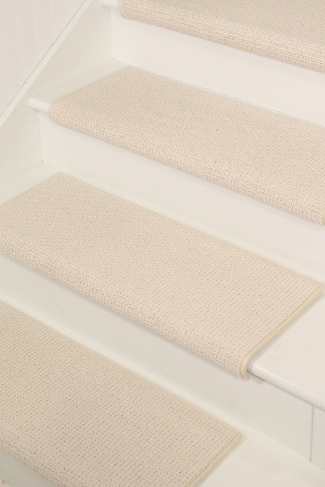 Nantucket Ivory Set of 15 (round Edge) Treads 35" X 9" - Etsy