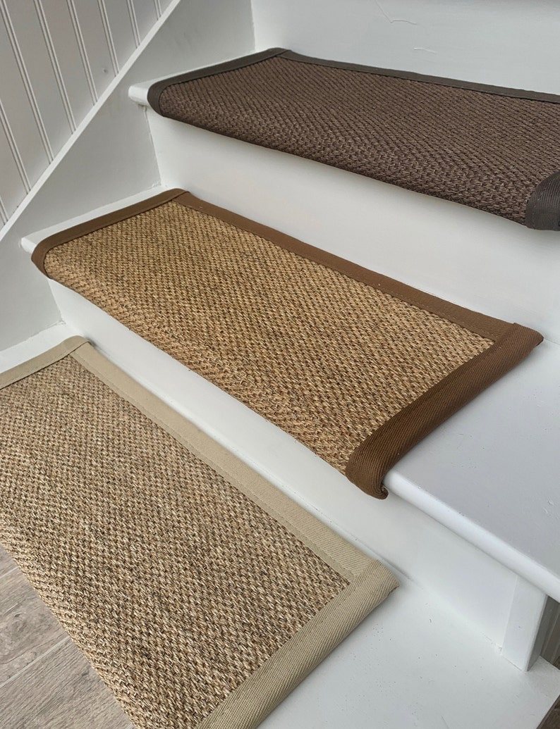 Sisal Carpet Stair Treads Mountain Ash | Etsy Sisal Carpet Stair Treads Mountain Ash | Etsy
