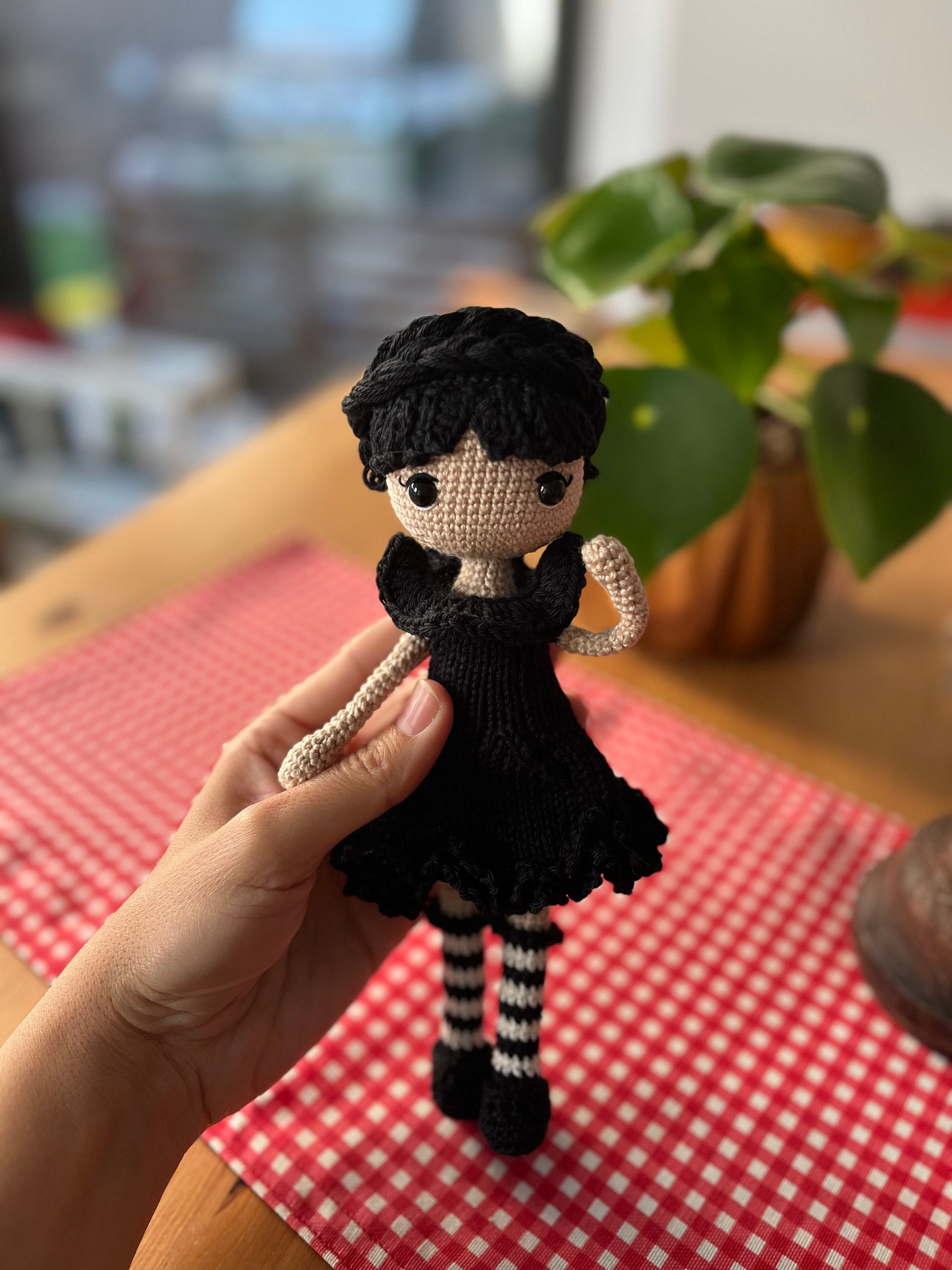 My Wednesday Doll Crochet Pattern Amigurumi Doll Pattern - Etsy