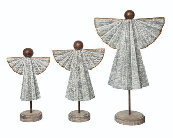 Metal Angel Figurines - Etsy