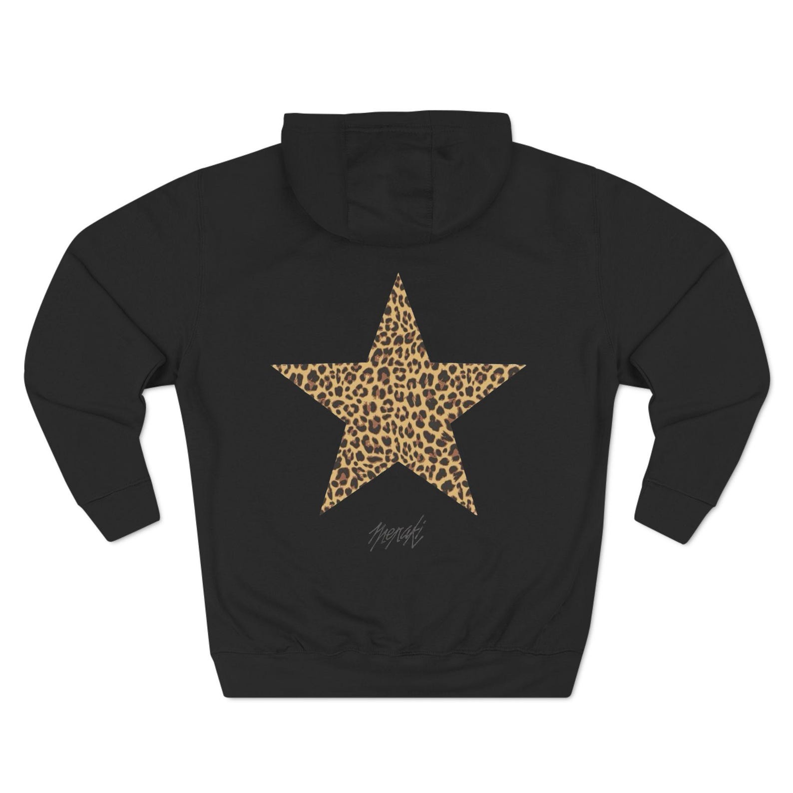 Cheetah Star Hoodie (cheetah Print, Trendy Streetwear, Star Design) - Etsy