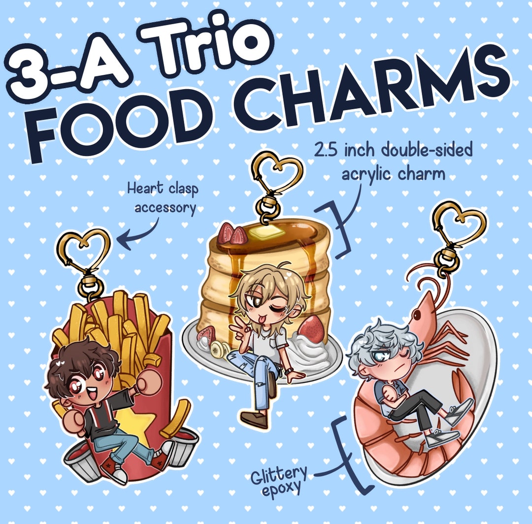 ENSTARS 3-A Trio Food 2.5” Charms - Etsy