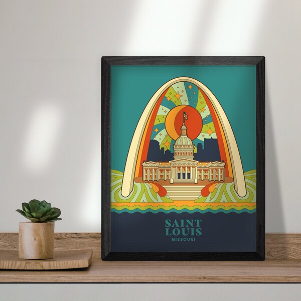 St Louis Poster - Etsy
