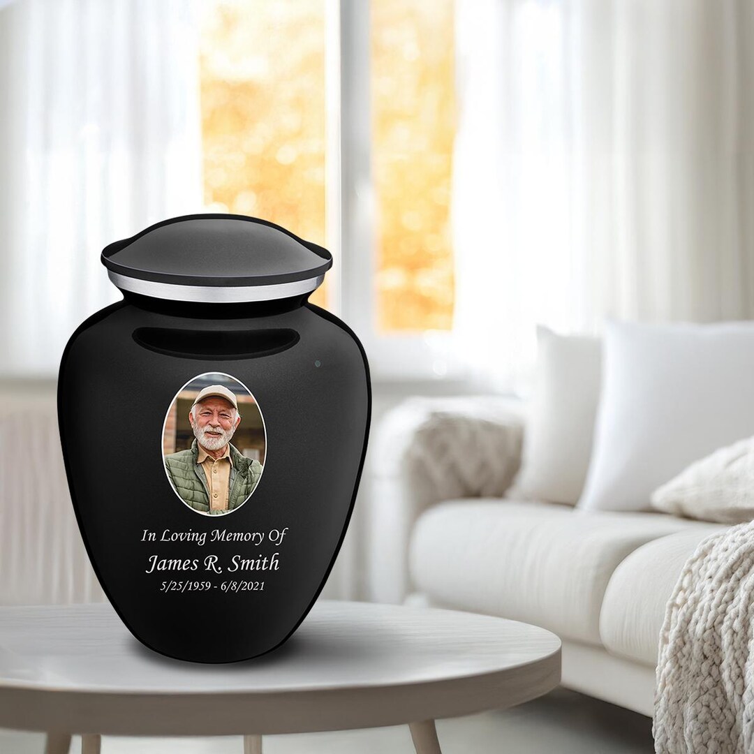 Personalized Photo Urn for Ashes | Custom Cremation Urn for Adult ...