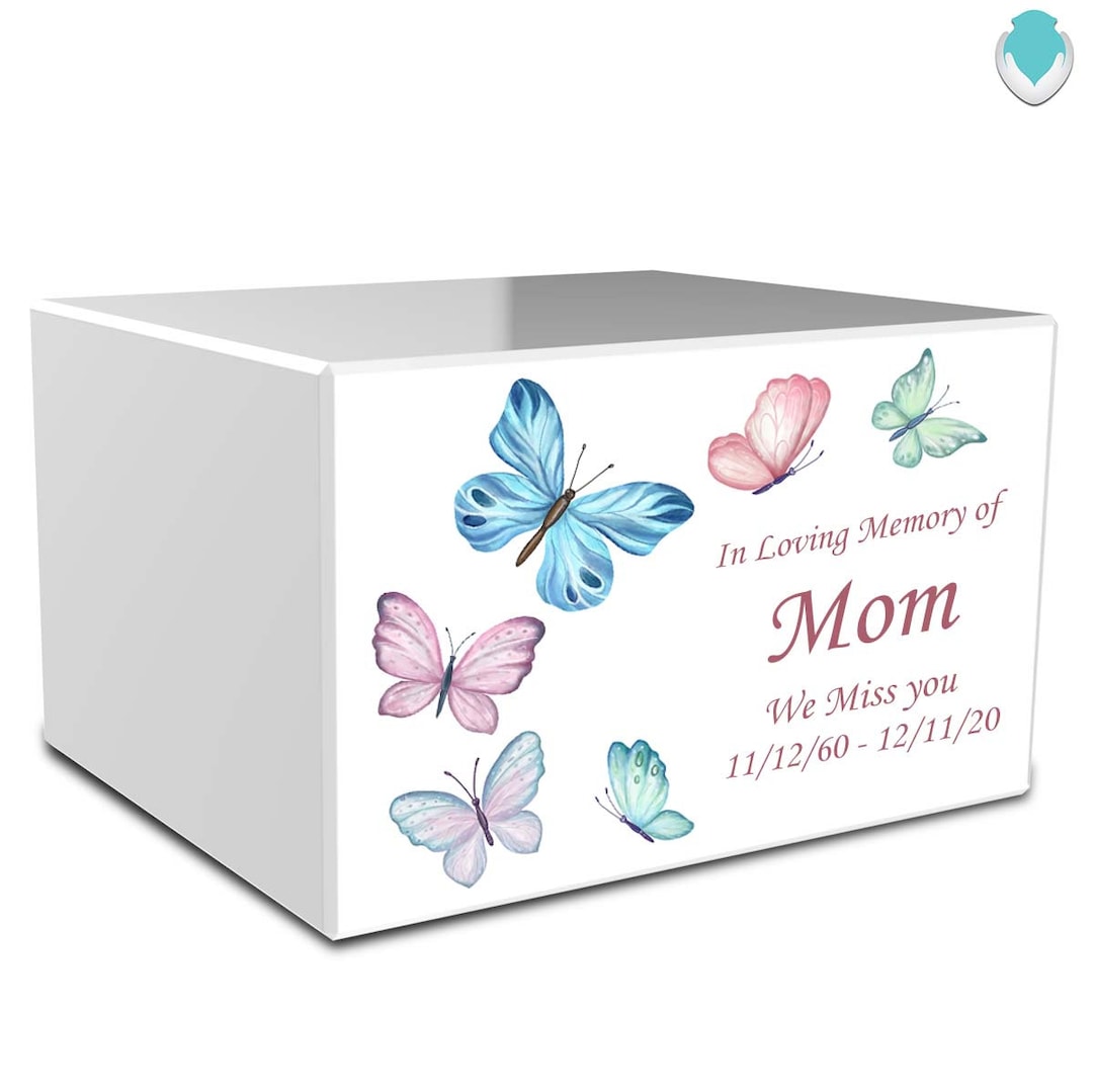 Custom Printed Heritage Adult Cremation Urn Memorial Box for Ashes - Etsy