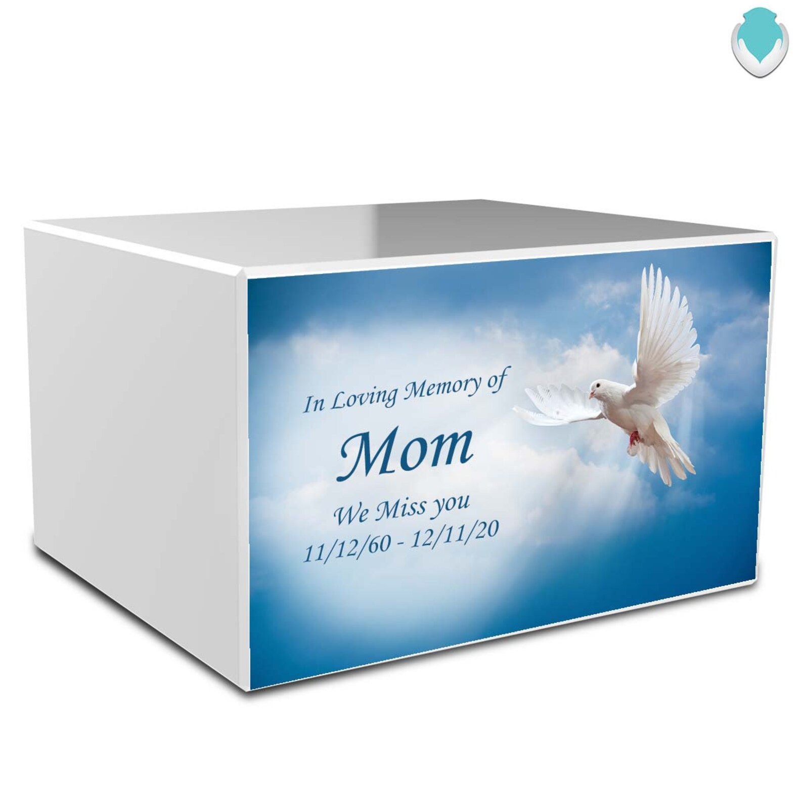 Custom Printed Heritage Adult Cremation Urn Memorial Box for - Etsy
