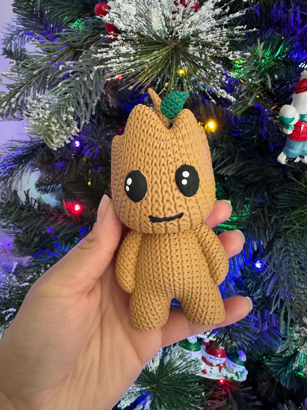 3D Printed Baby Groot, Faux Knitted I Am Groot Decoration, Baby Groot ...