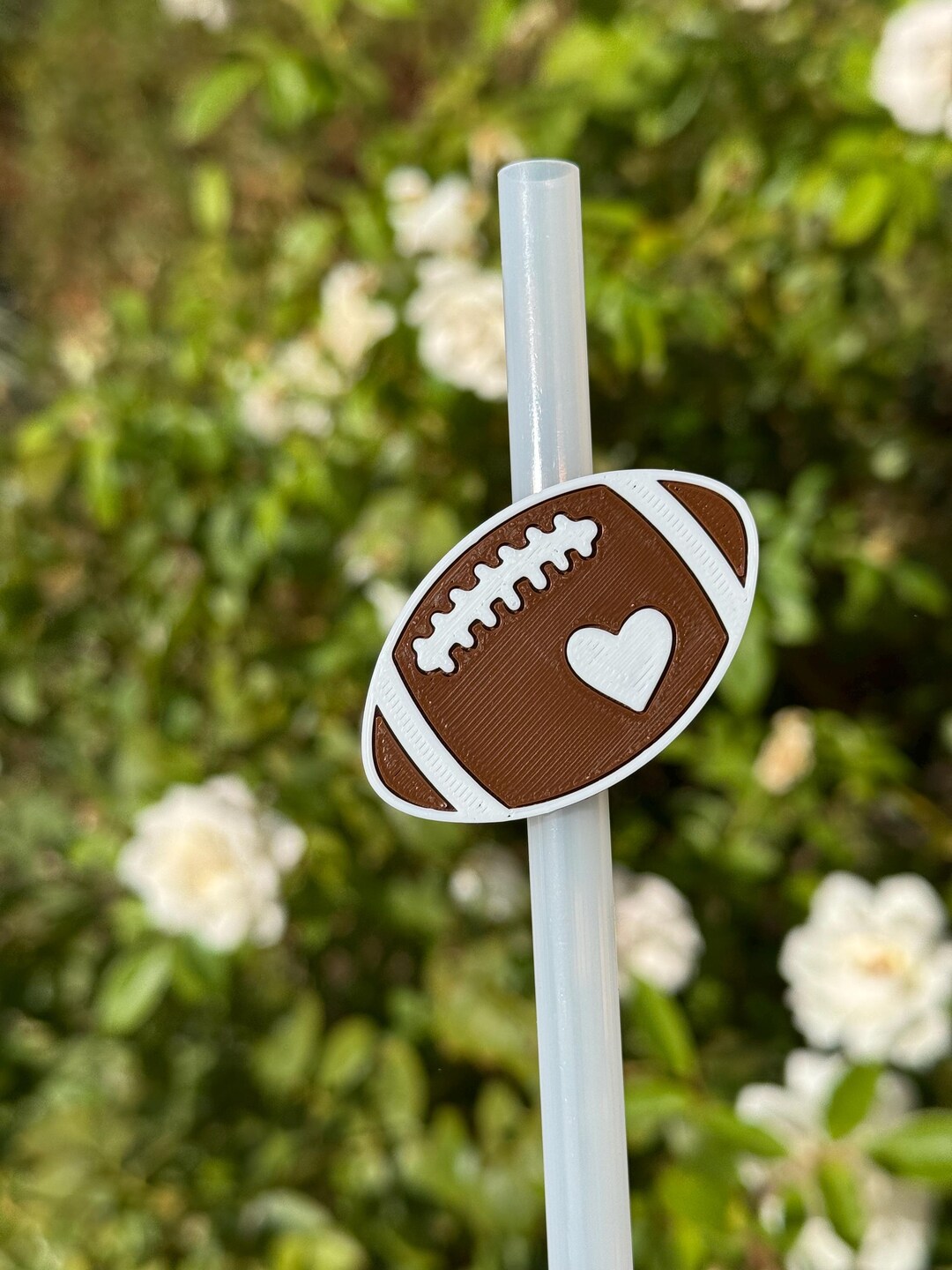 Football Straw Topper, 3D Printed Straw Topper - Etsy