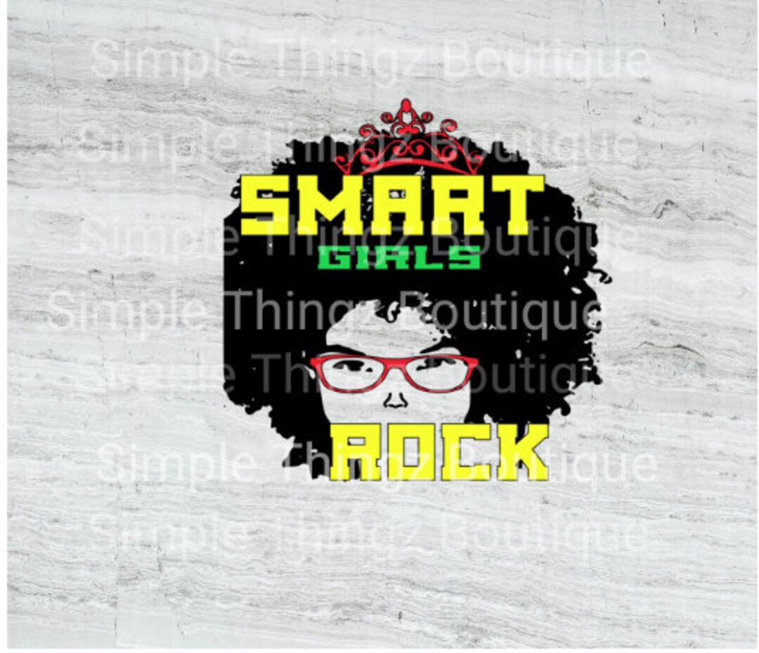 Smart Girls Rock SVG - Etsy