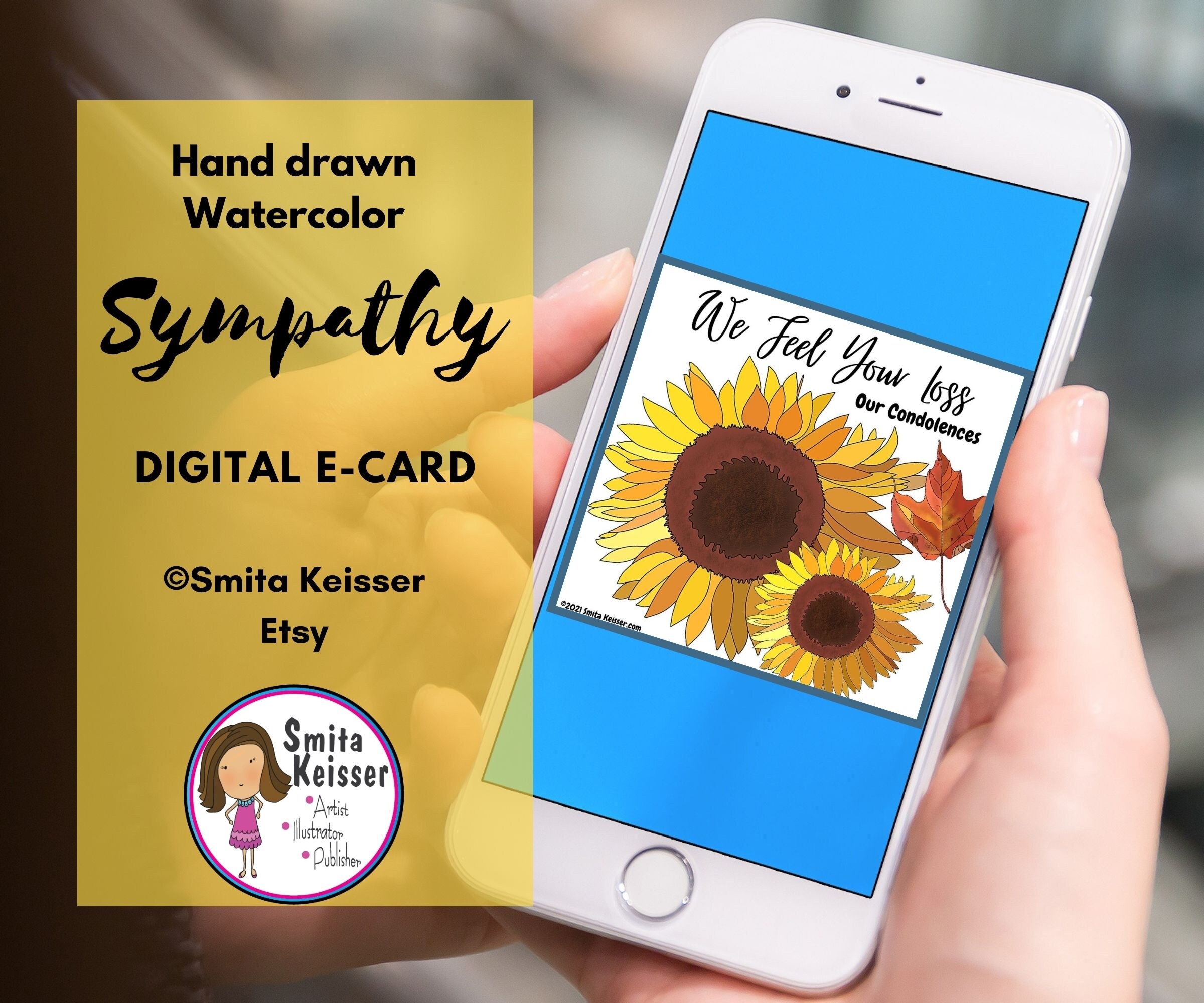 Sympathy Ecard Paperless Digital Virtual Sorrow Condolences Mental ...