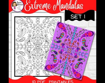 Extreme Coloring Pages - Etsy