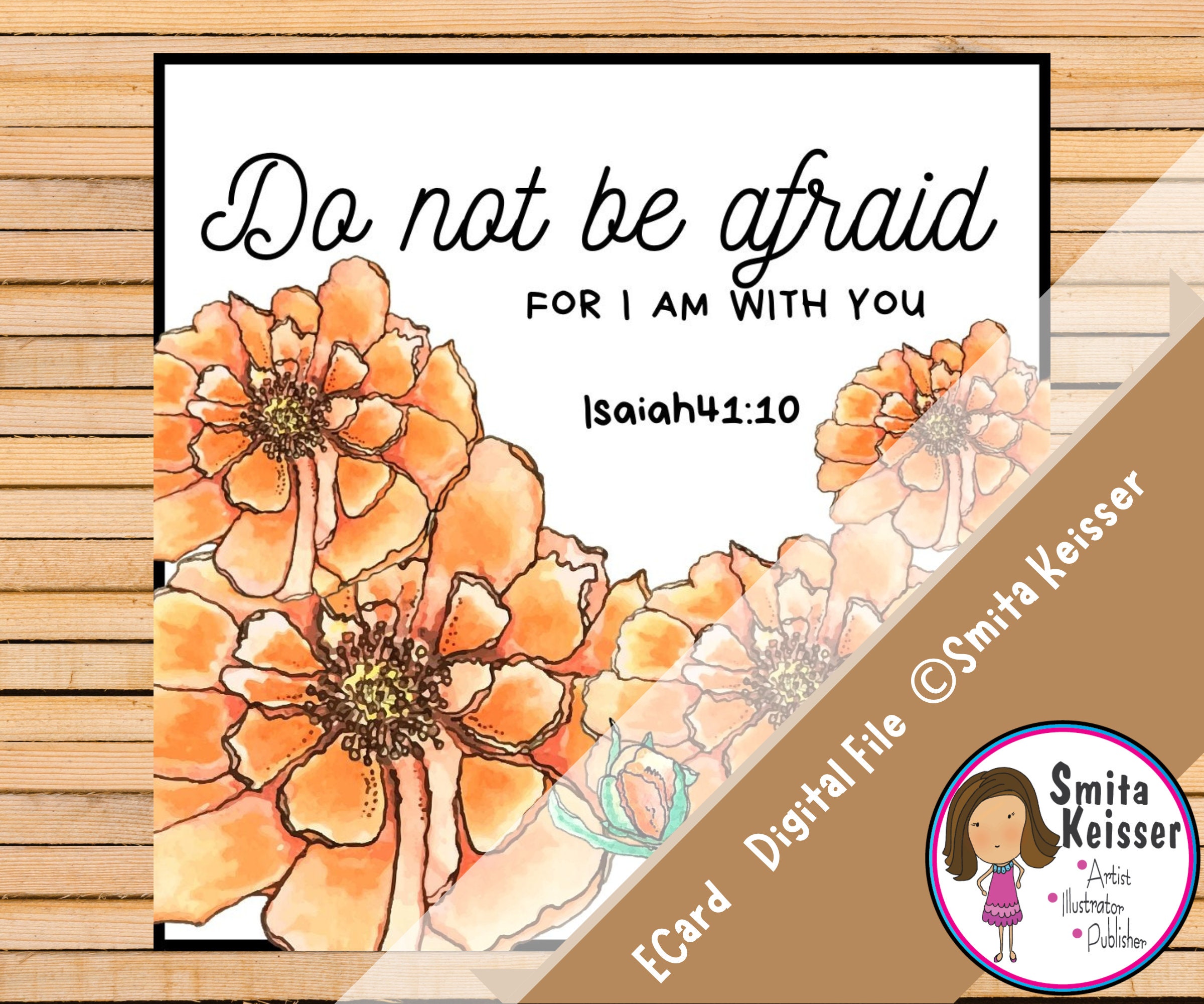 Ecard Single Paperless Digital Faith Card Scripture Bible Text With ...