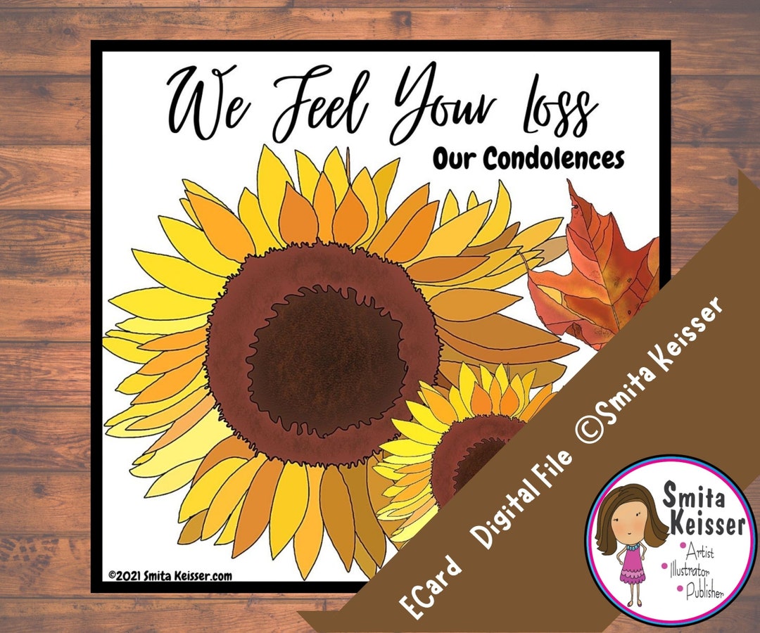 Sympathy Ecard Paperless Digital Virtual Sorrow Condolences Mental ...