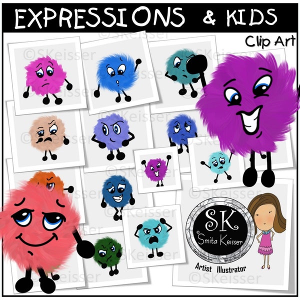 Emotions Clip Art - Etsy