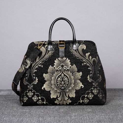 Personalized Victorian Carpet Bag Mary Poppins Vintage Leather - Etsy