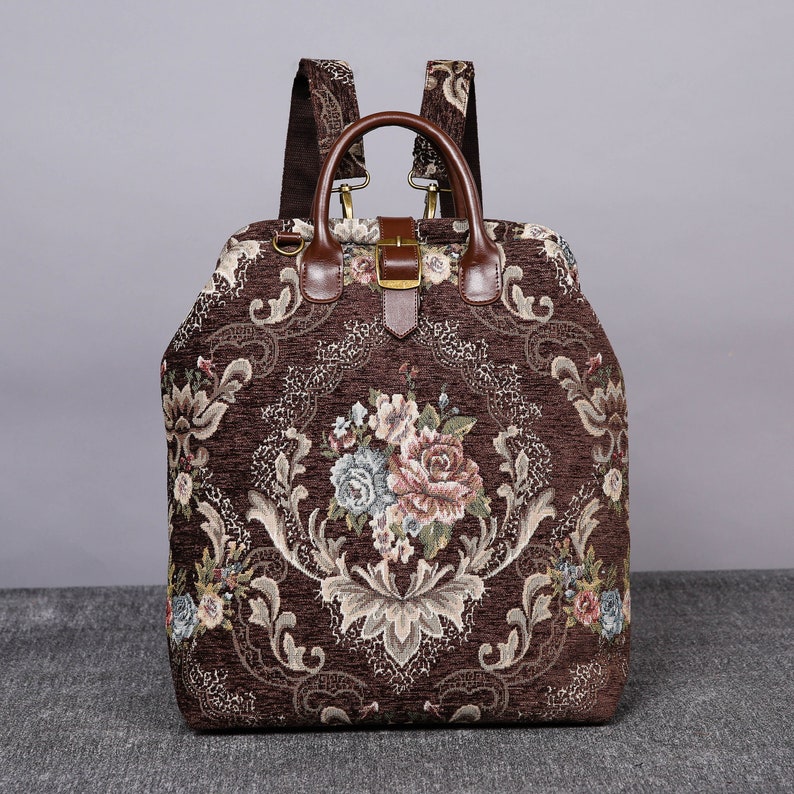 Multi-functional Carpet Laptop Backpack Victorian Shoulder Bag | Etsy