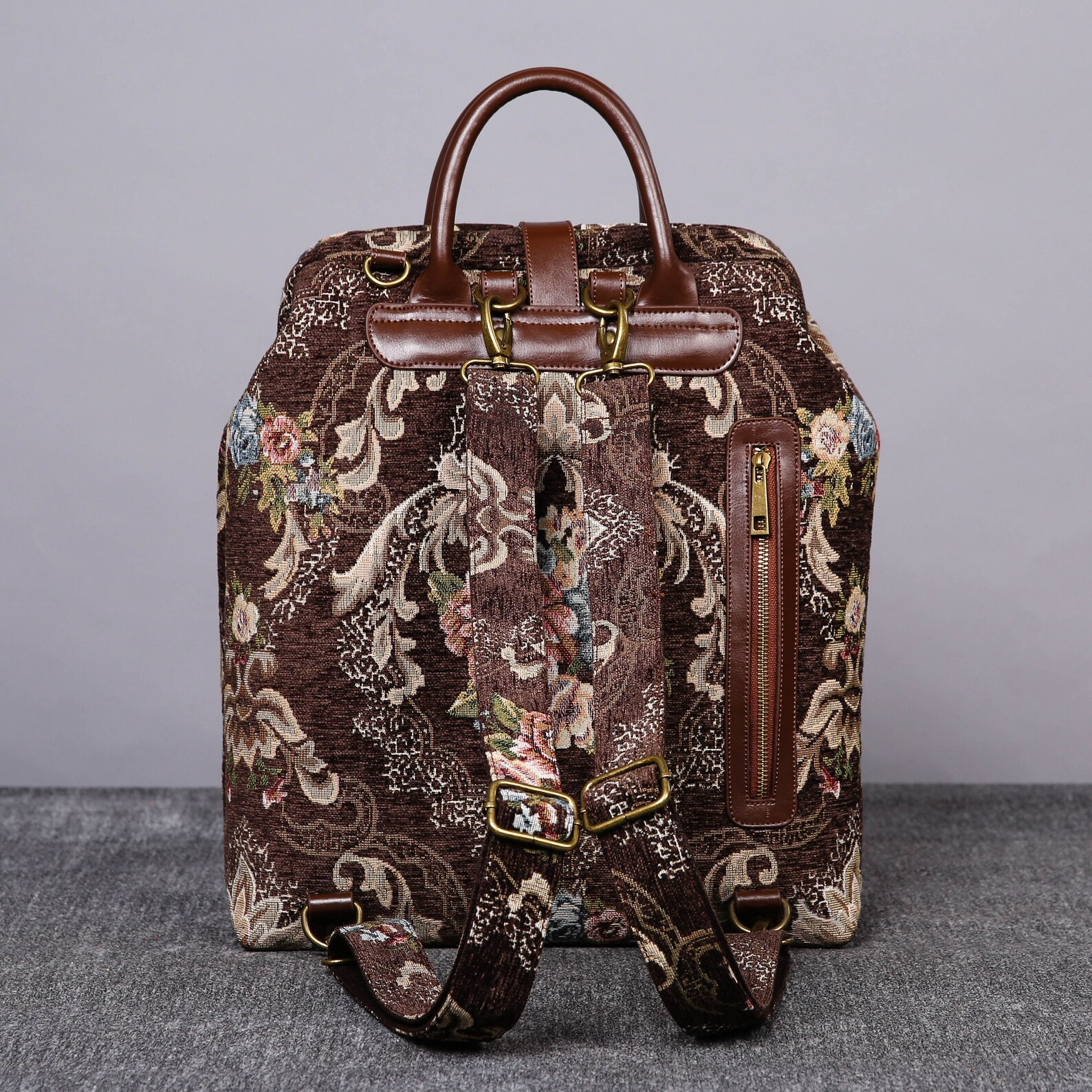 Multi-functional Carpet Laptop Backpack Victorian Shoulder Bag | Etsy