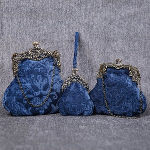 Chatelaine Purse Victorian Crossbody Evening Bag Carpet Bag Vintage ...