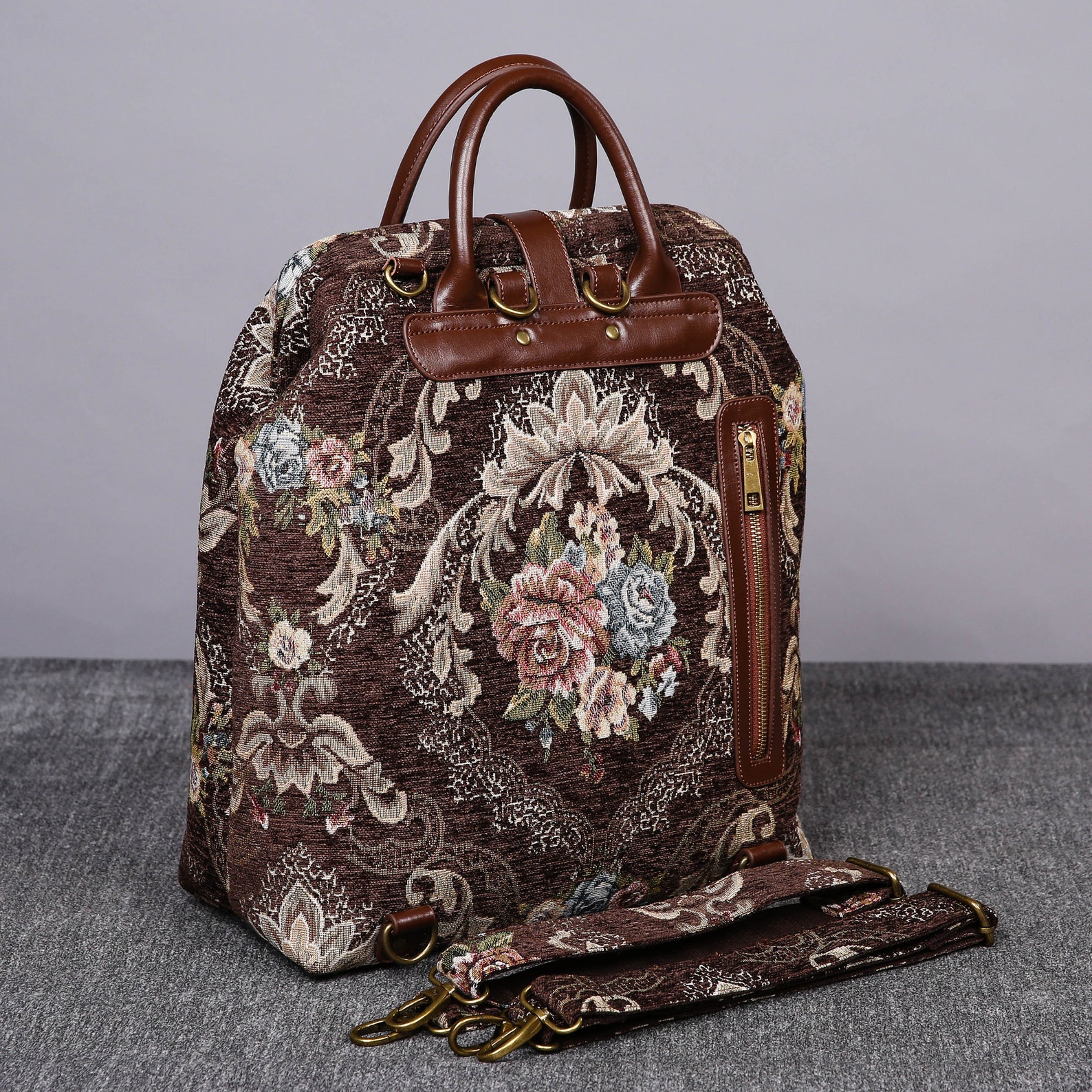 Multi-functional Carpet Laptop Backpack Victorian Shoulder Bag | Etsy