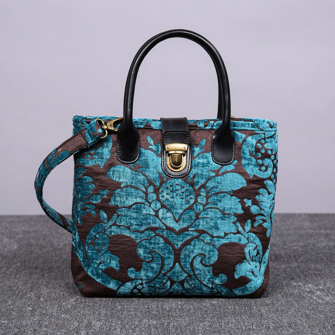 Victorian Carpet Bag Vintage Satchel Leather Handmade Everyday Carry ...