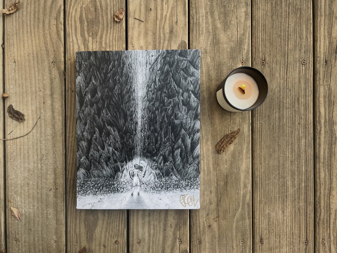VALLEY OF SHADOWS Medium (11”x14”) Signed Canvas Art Print (sketch by ...
