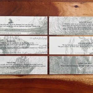 6 BOOKMARK BUNDLE - Different Designs - 8"x 2" (inc. Inspirational ...